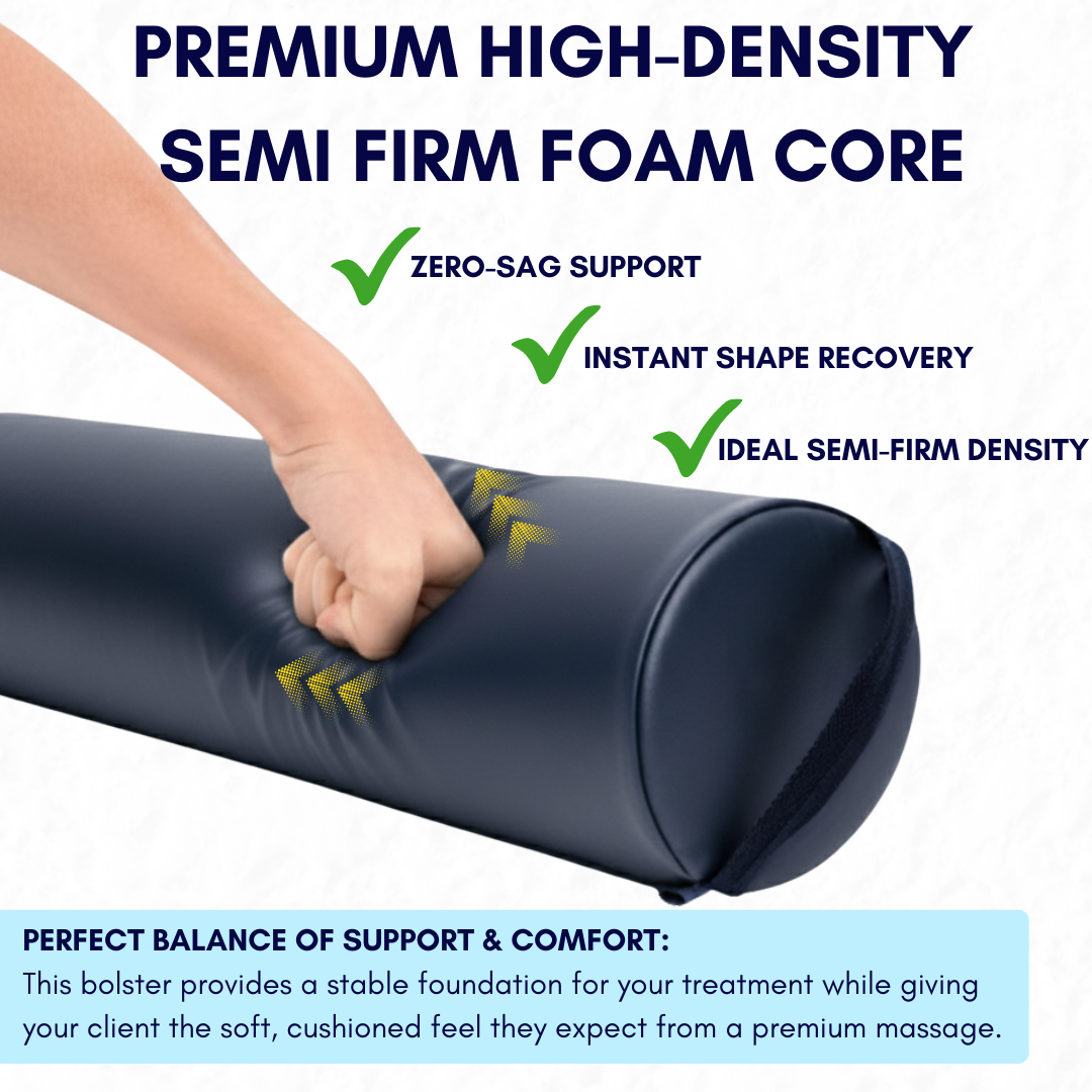 Luxurious Full Round Bolster -Great for use during massage treatments ...