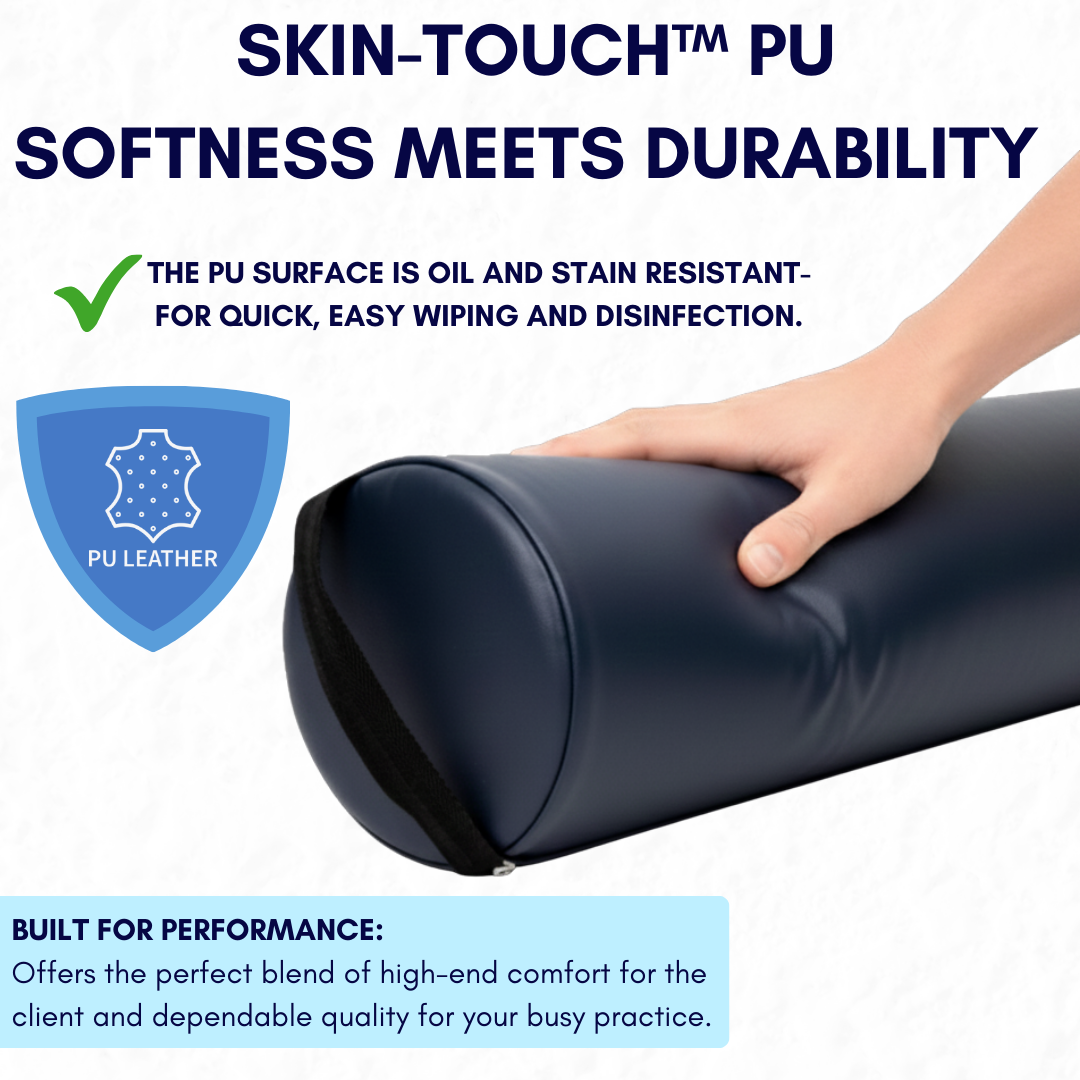 Luxurious Full Round Bolster -Great for use during massage treatments ...